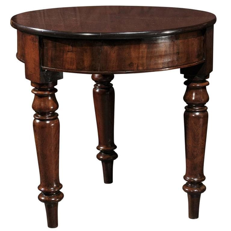 Antique Mahogany Round Side Table | Cabinets Matttroy