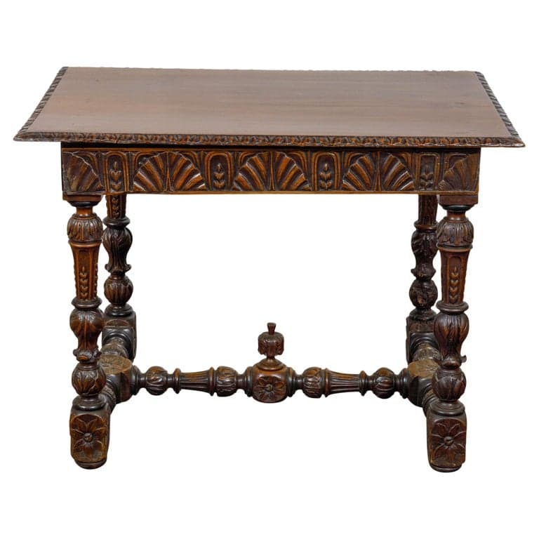 Antique walnut side table store
